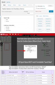 PDFEscape Radio Button & Checkbox Demo - Formidable PRO2PDF